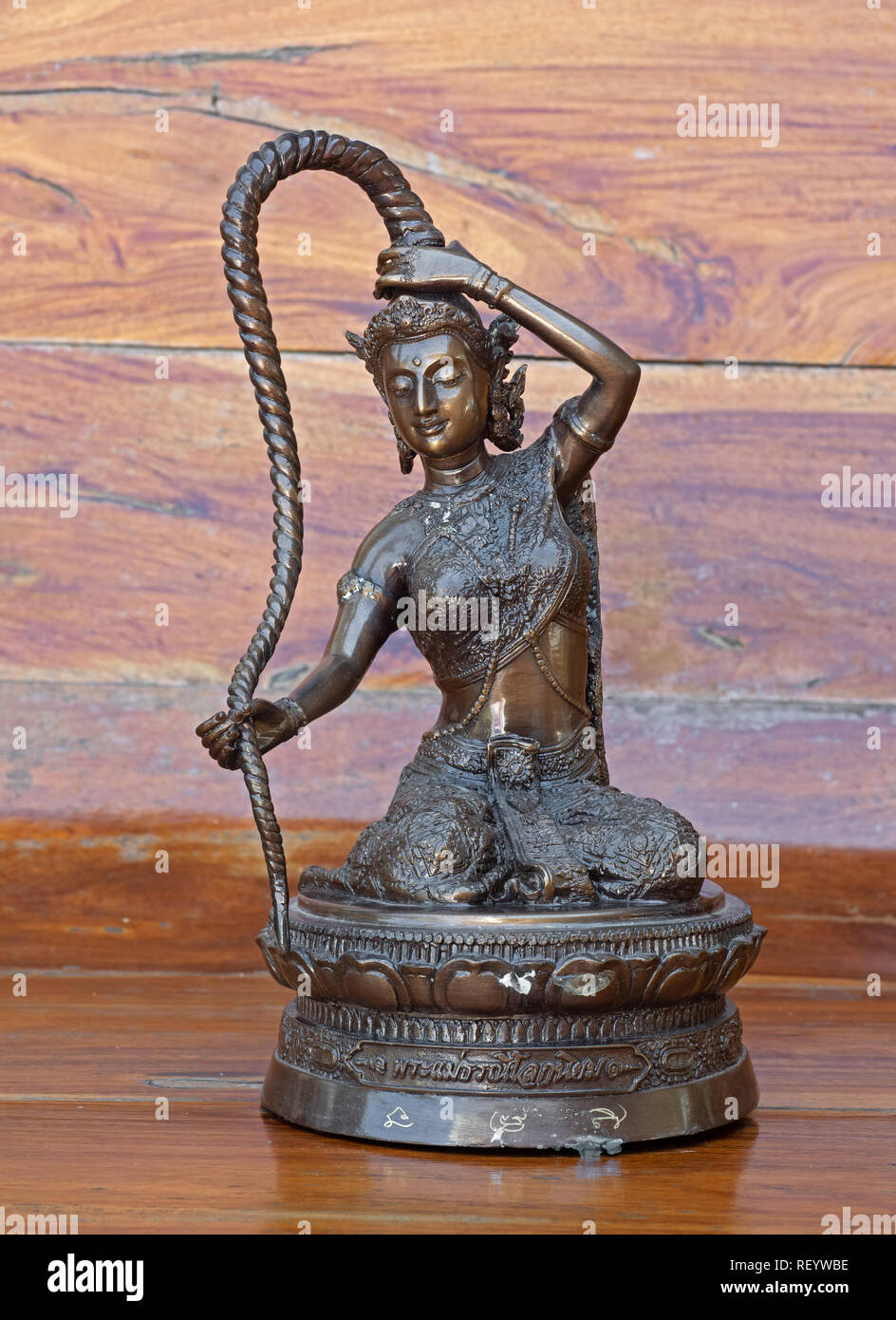 Phetchabun, THAILAND - January 20, 2018 : Closeup Goddess Statue of ...