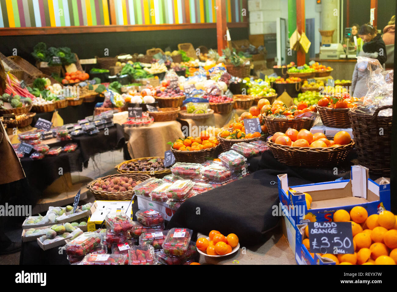 Borough Market, food market, London Bridge, London Stock Photo - Alamy