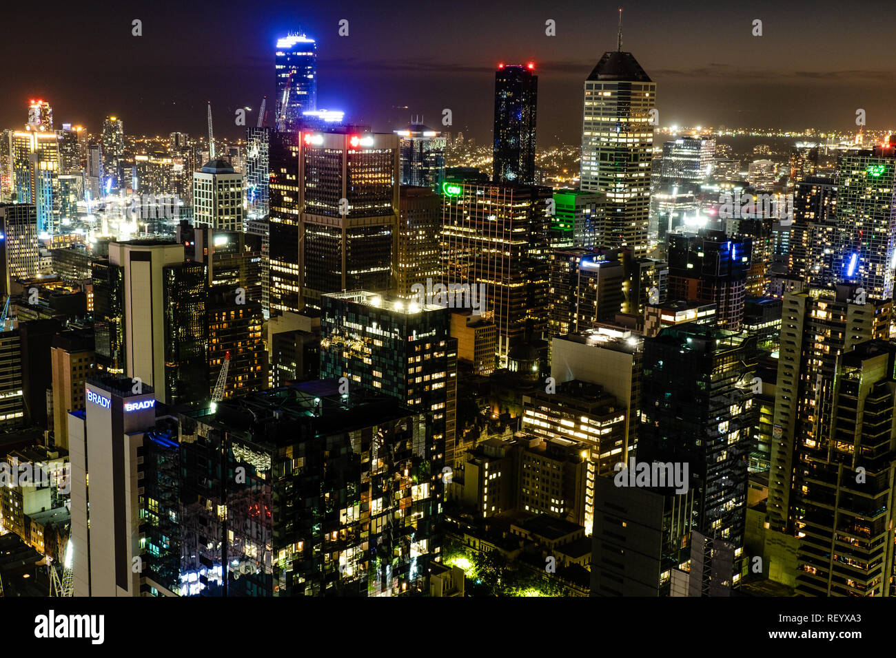 Birds eye view melbourne city hi-res stock photography and images - Alamy