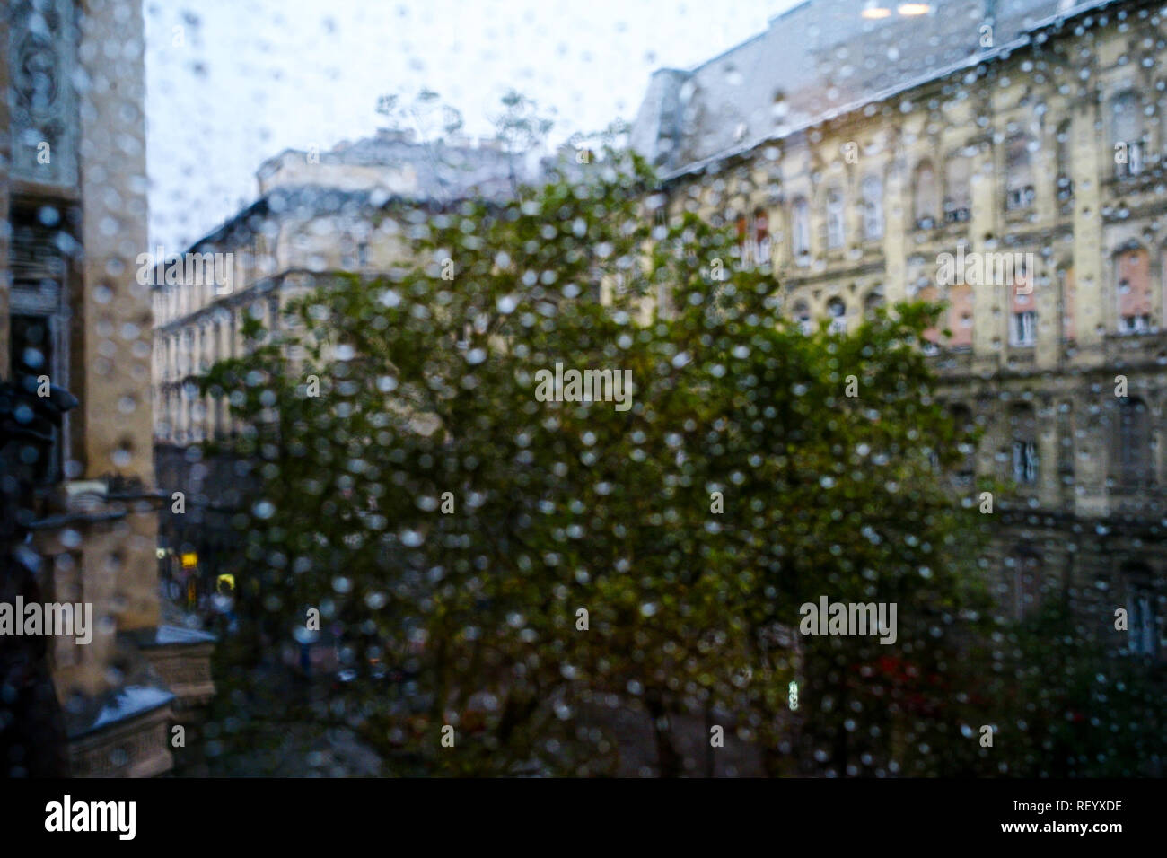 Budapest rain drops hi-res stock photography and images - Alamy