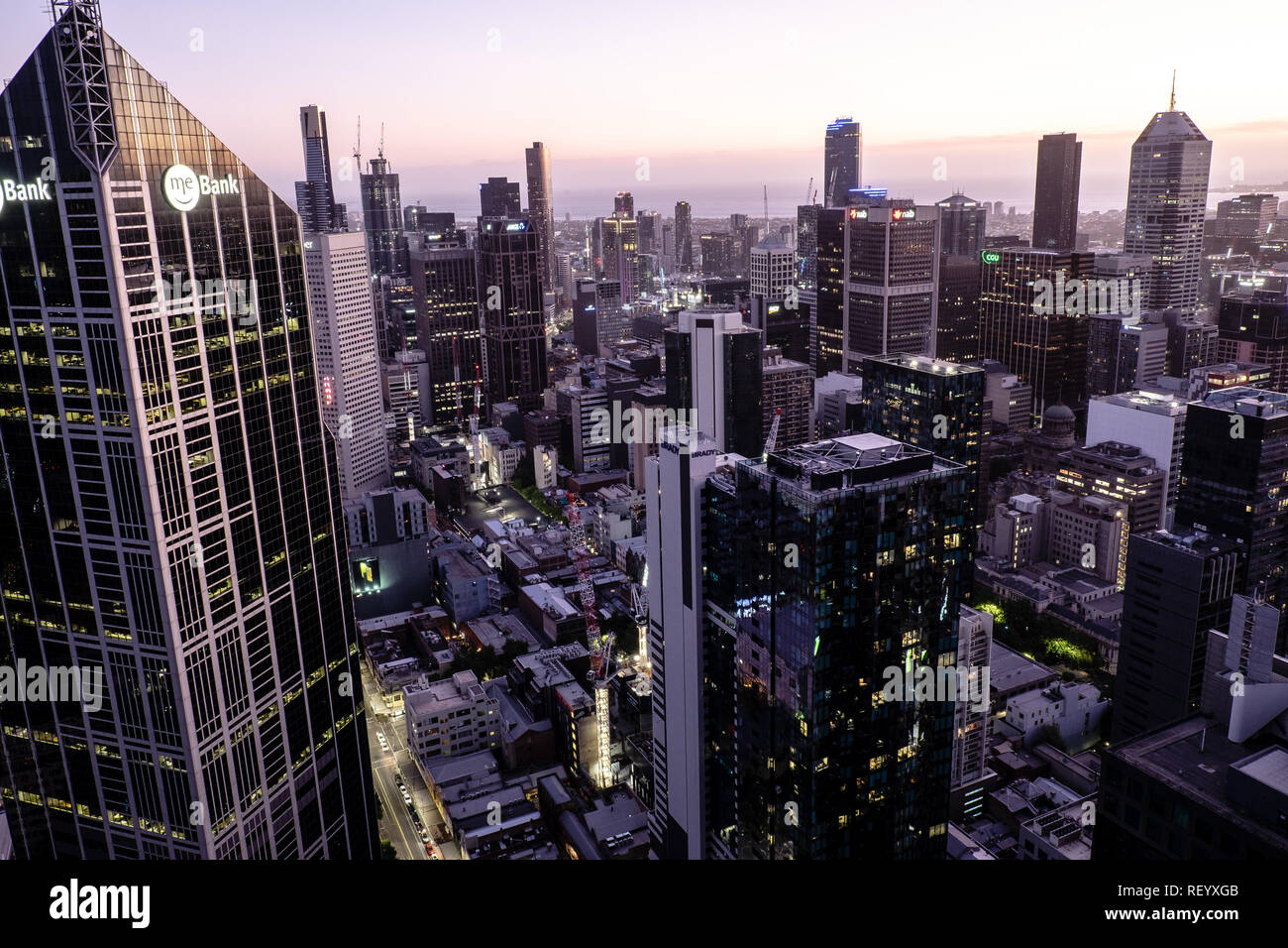 Melbourne dawn view hi-res stock photography and images - Alamy