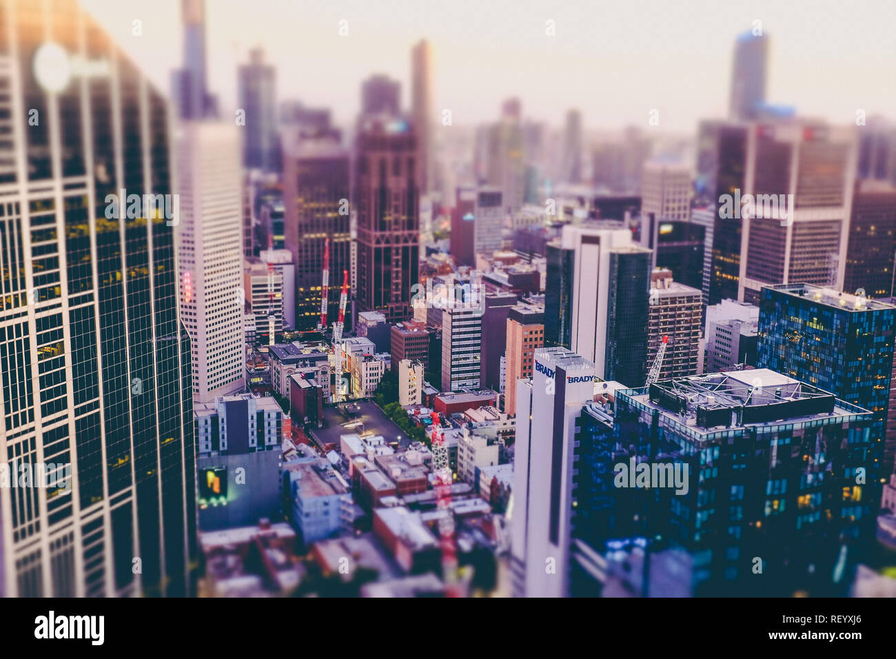 Birds eye view skyscraper water hi-res stock photography and images - Alamy