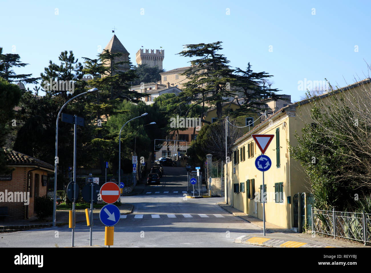 Offagna village, Ancona, Marche, Italy Stock Photo - Alamy