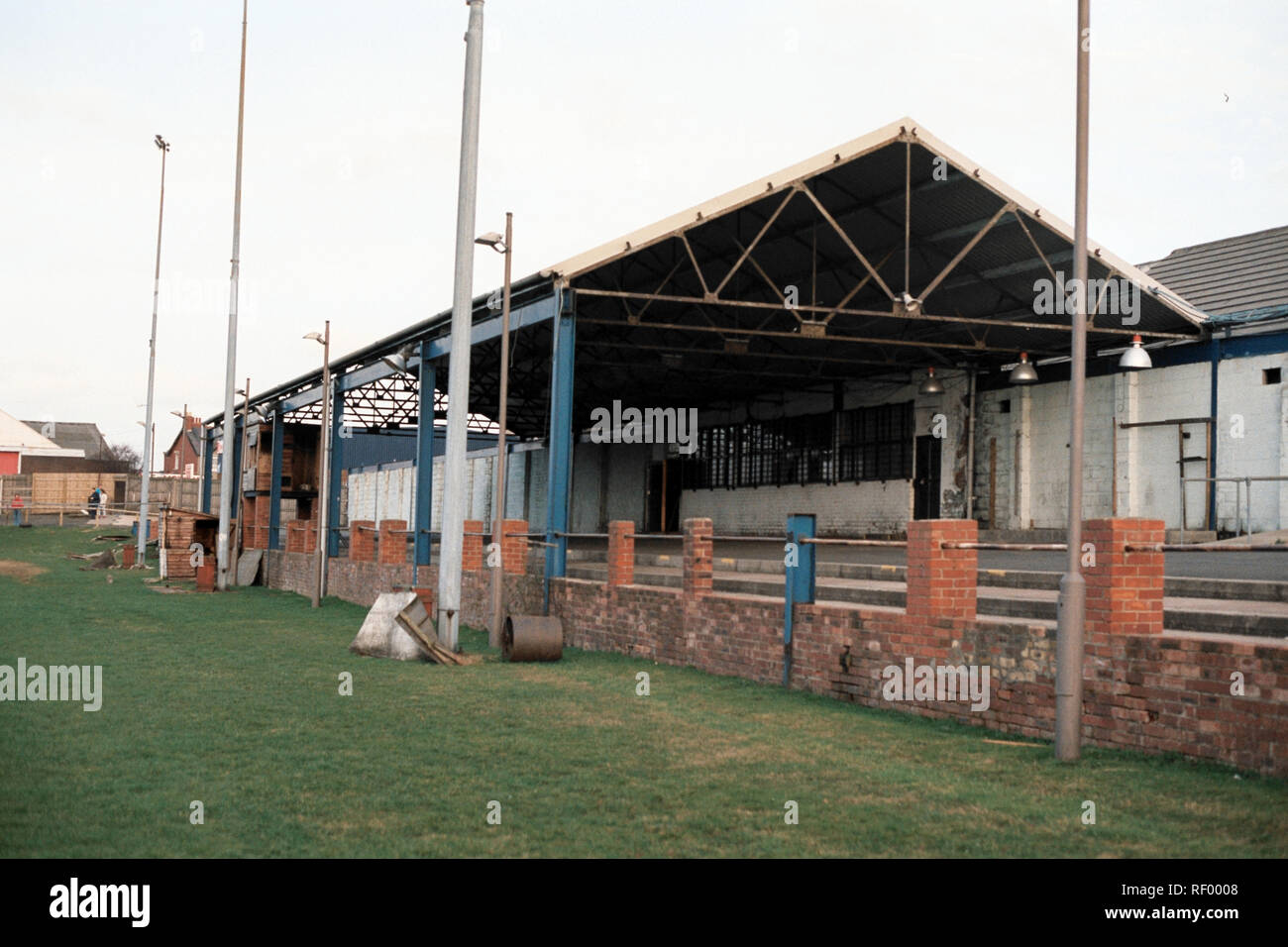 Covered terracing at Ashington FC Football Ground, Portland Park ...