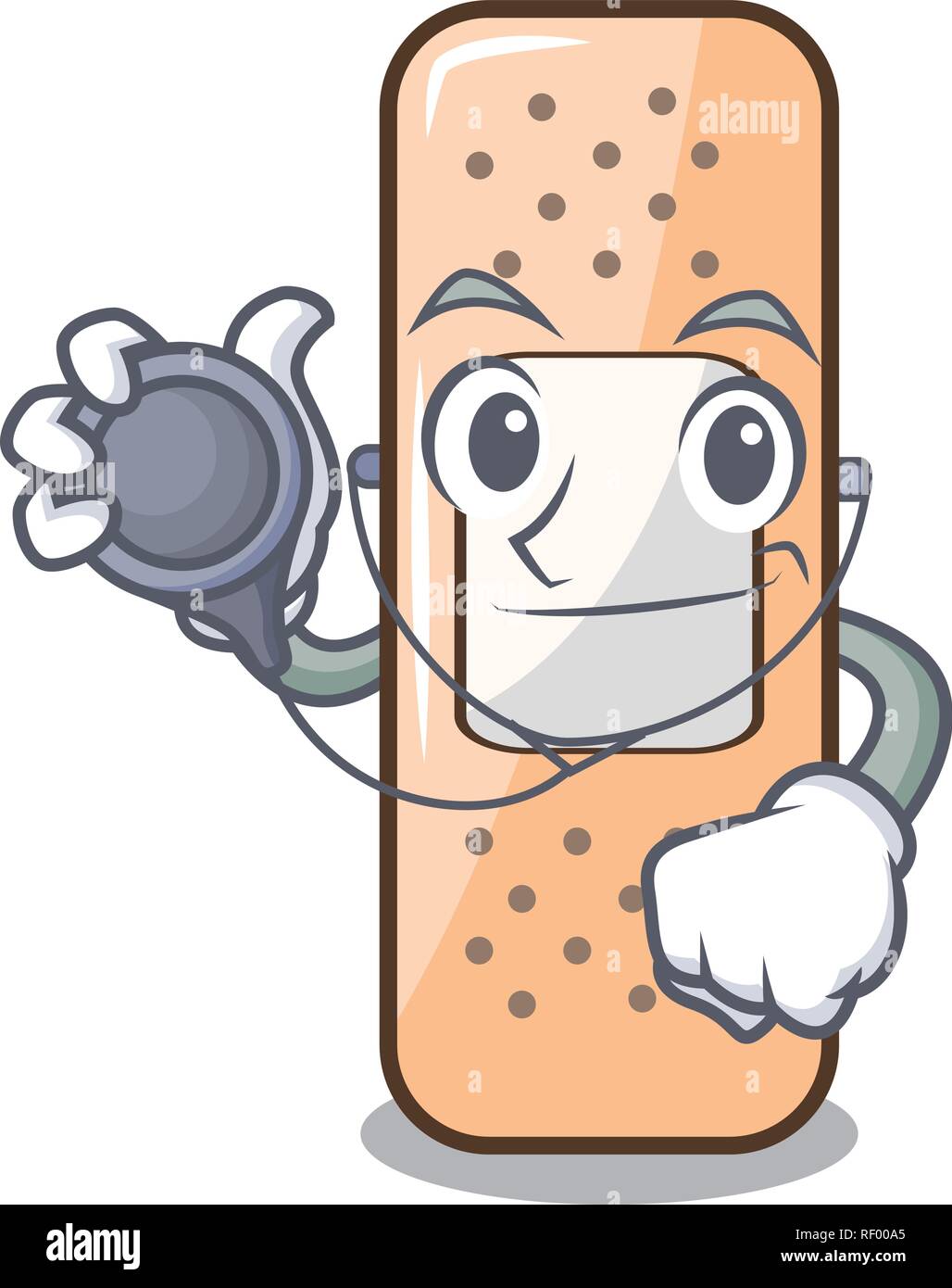 Doctor sticking plaster on the cartoon shape Stock Vector Image & Art ...