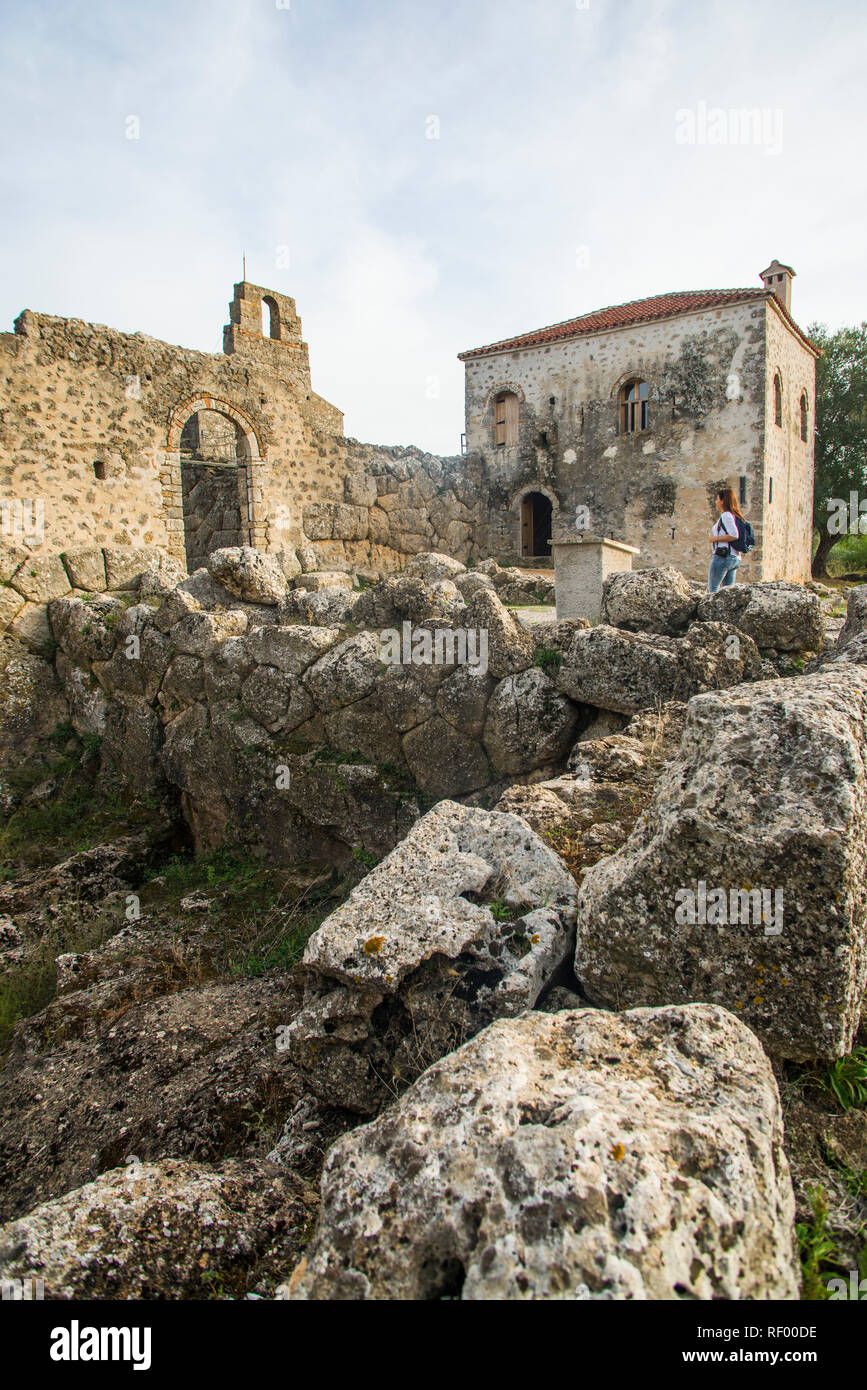 europe, greece, epiros, thesprotia, region, archaelogical, site ...