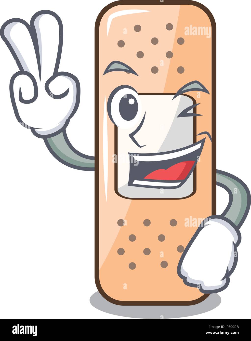 Adhesive plaster finger Stock Vector Images - Alamy