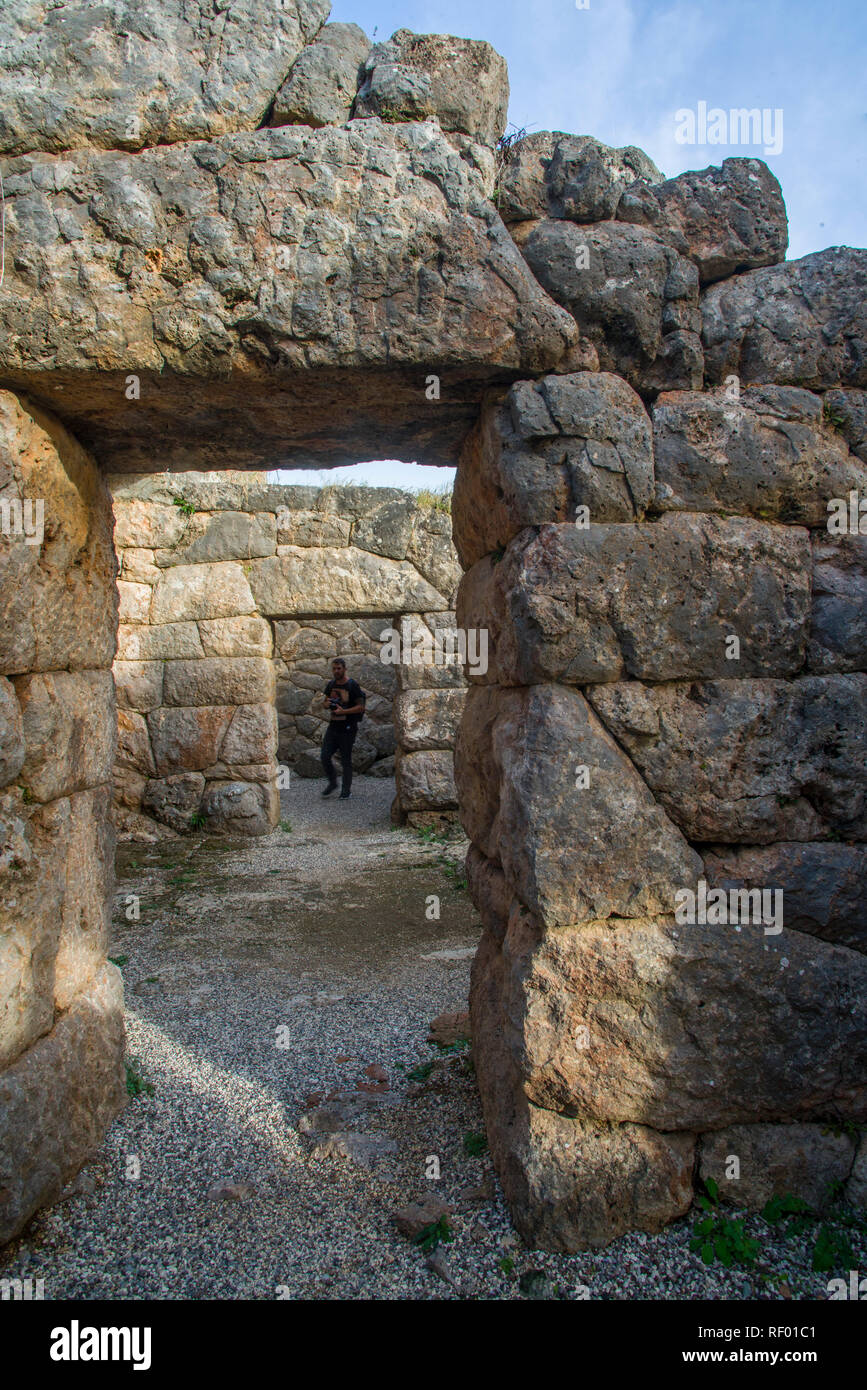 europe, greece, epiros, thesprotia, region, archaelogical, site ...