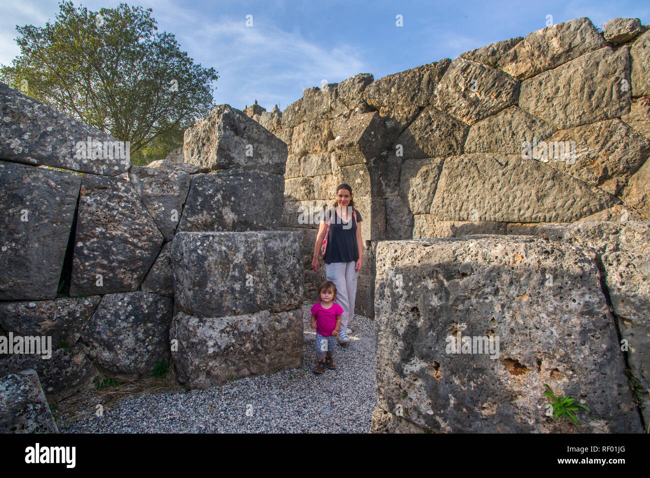 europe, greece, epiros, thesprotia, region, archaelogical, site ...