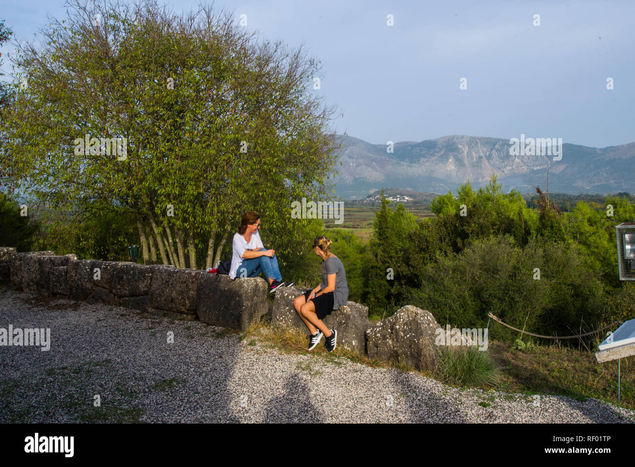 europe, greece, epiros, thesprotia, region, archaelogical, site ...
