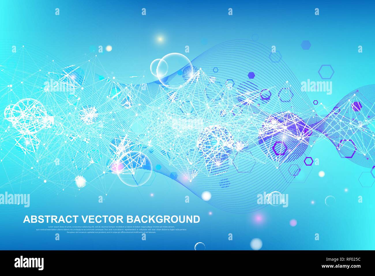 Abstract medical background DNA research, molecule, genetics, genome ...