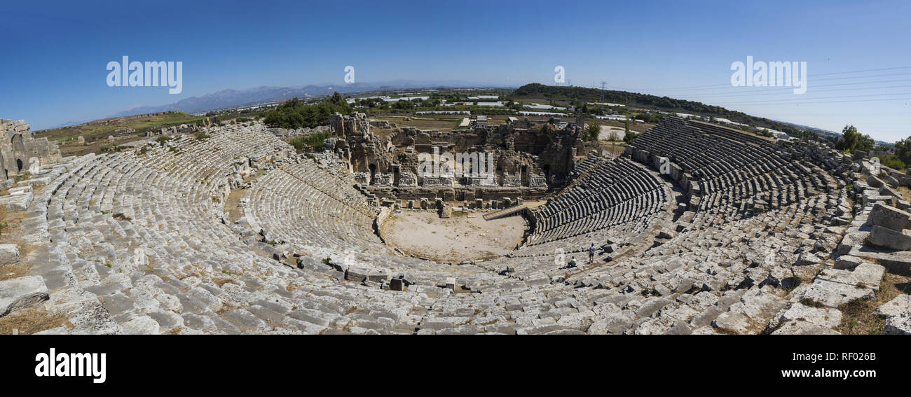 Perga, Turkey - displaying a very well preserved Roman amphitheatre ...