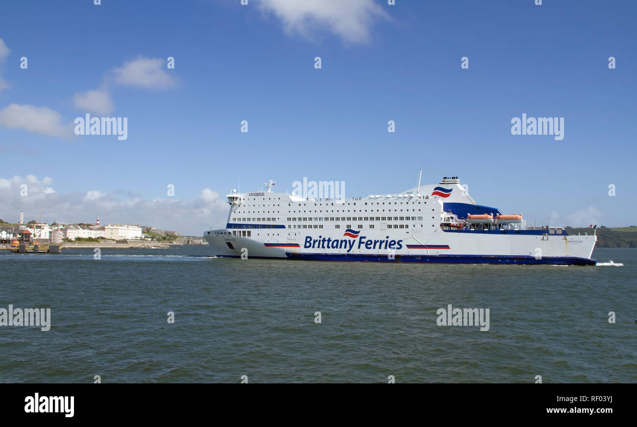 Brittany ferries amerique millbay docks plymouth b hi-res stock ...