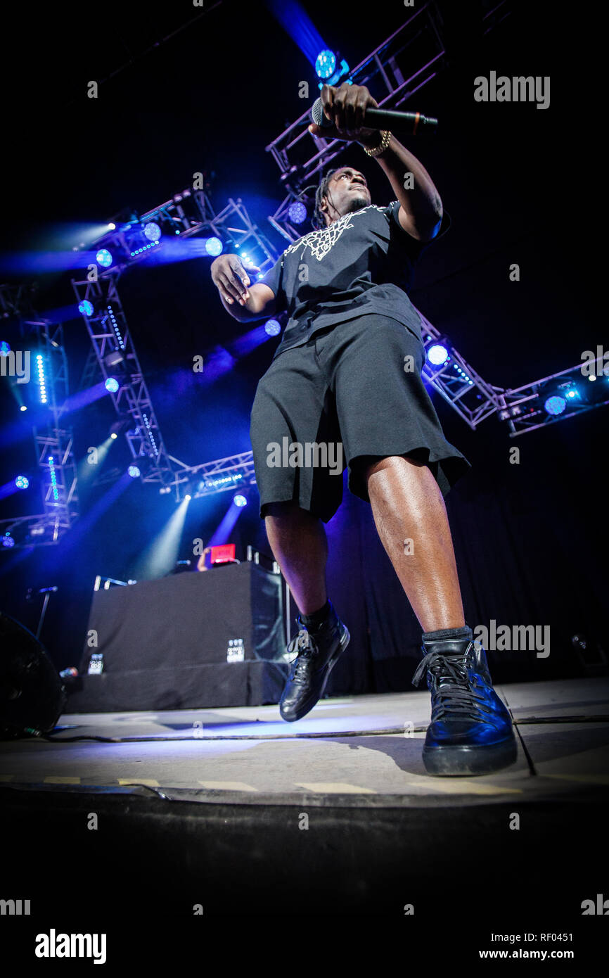 The American rapper Pusha T performs a live hip-hop concert at the ...