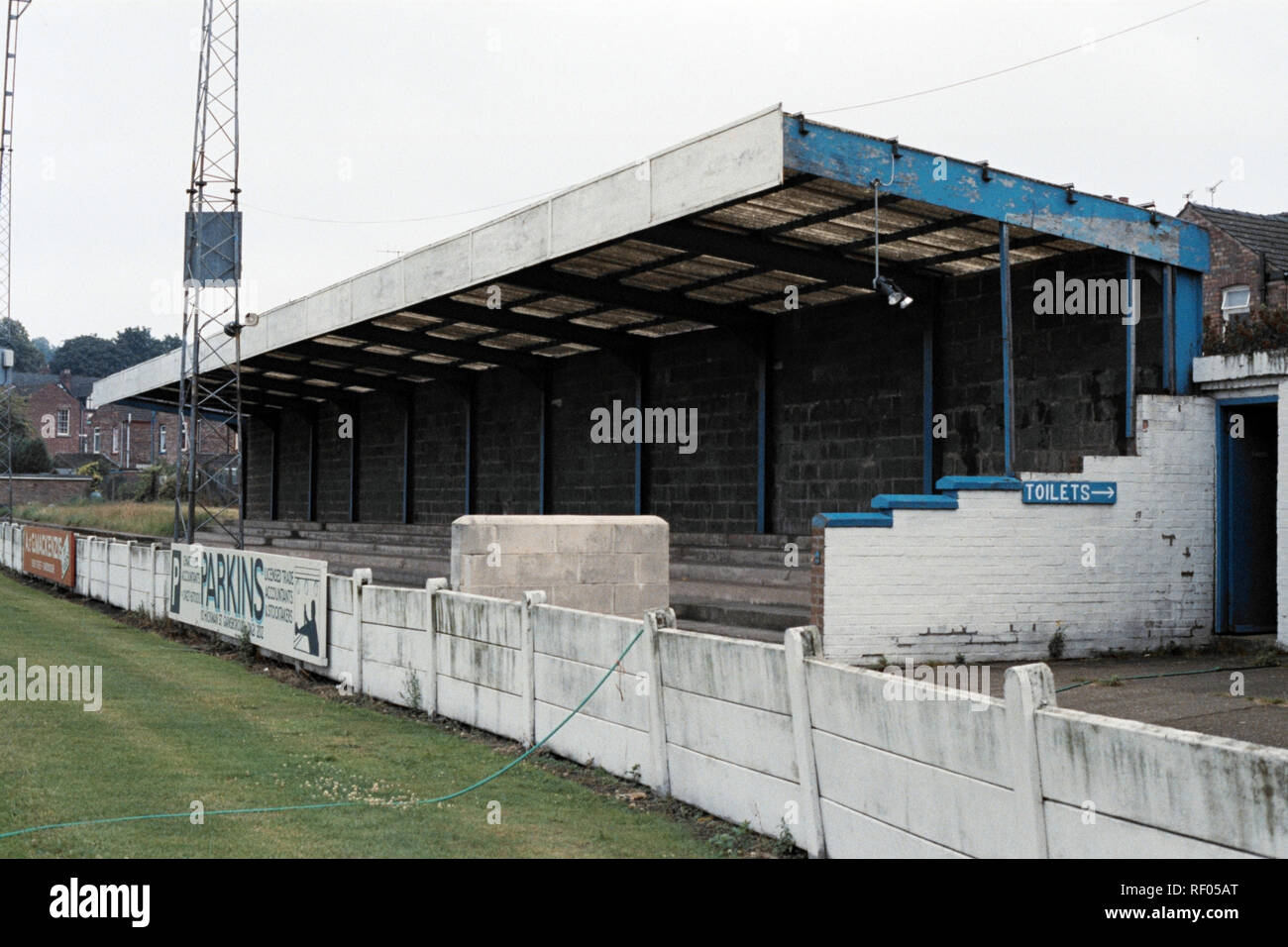 Covered terracing at Gainsborough Trinity FC Football Ground, The ...