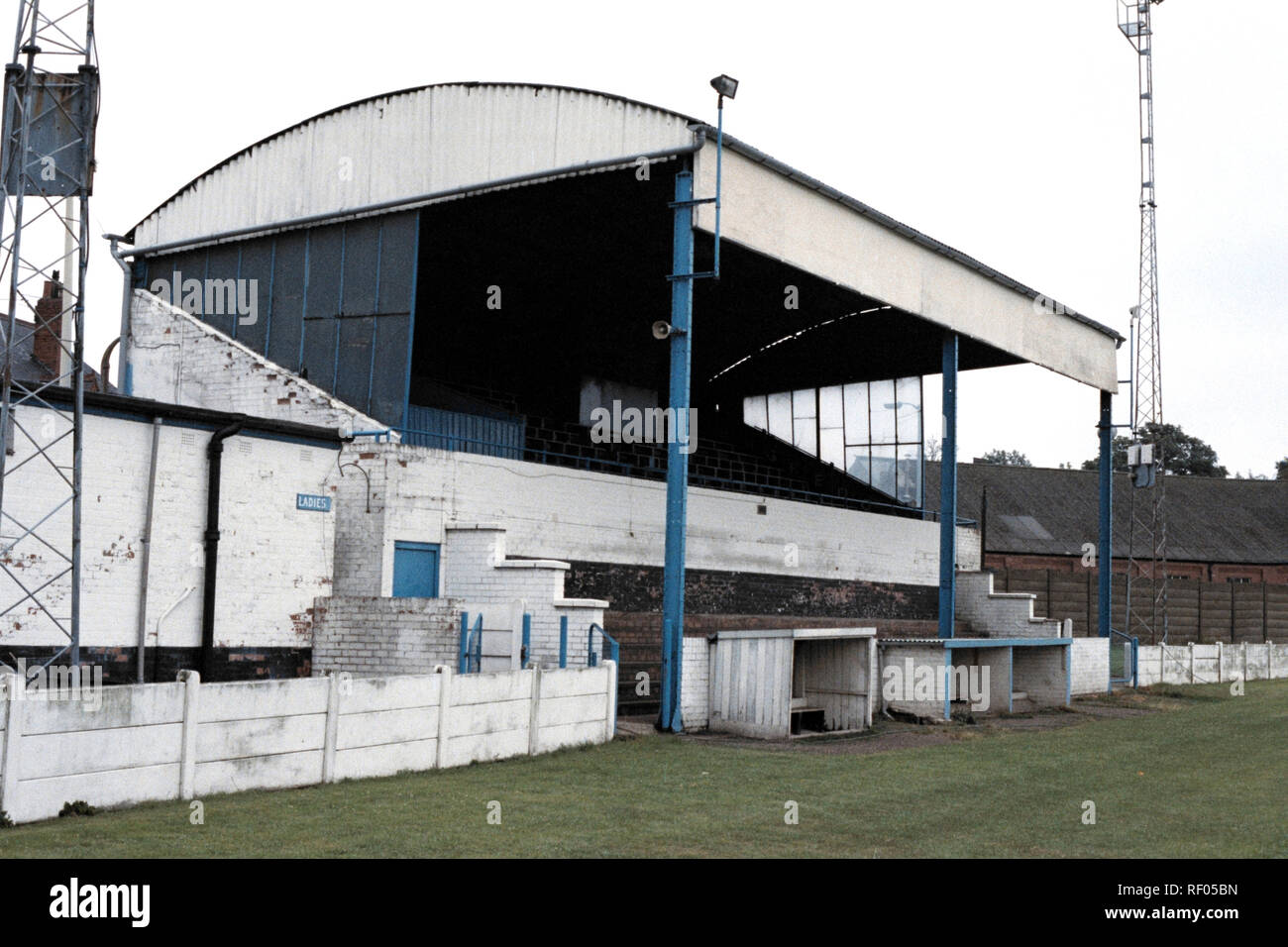 The main stand at Gainsborough Trinity FC Football Ground, The ...