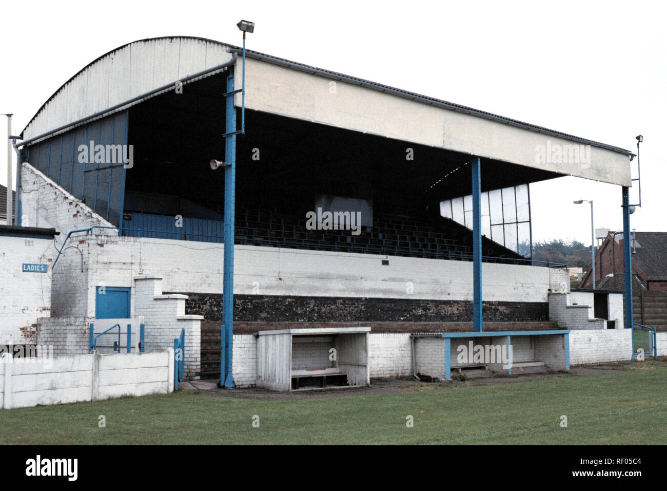 The main stand at Gainsborough Trinity FC Football Ground, The ...