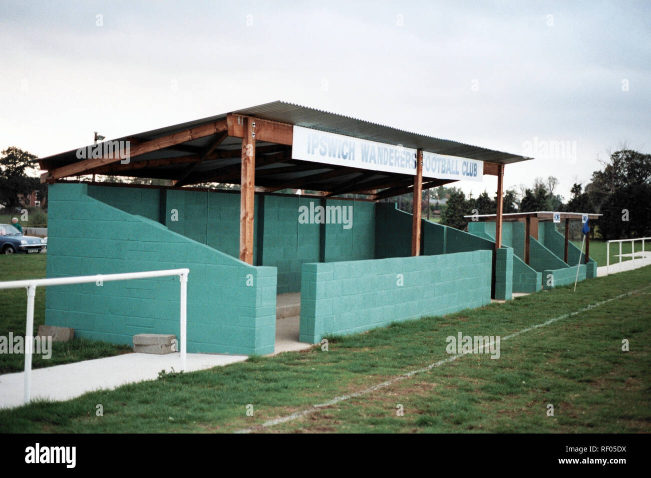The main stand at Ipswich Wanderers FC Football Ground, Humberdoucy ...