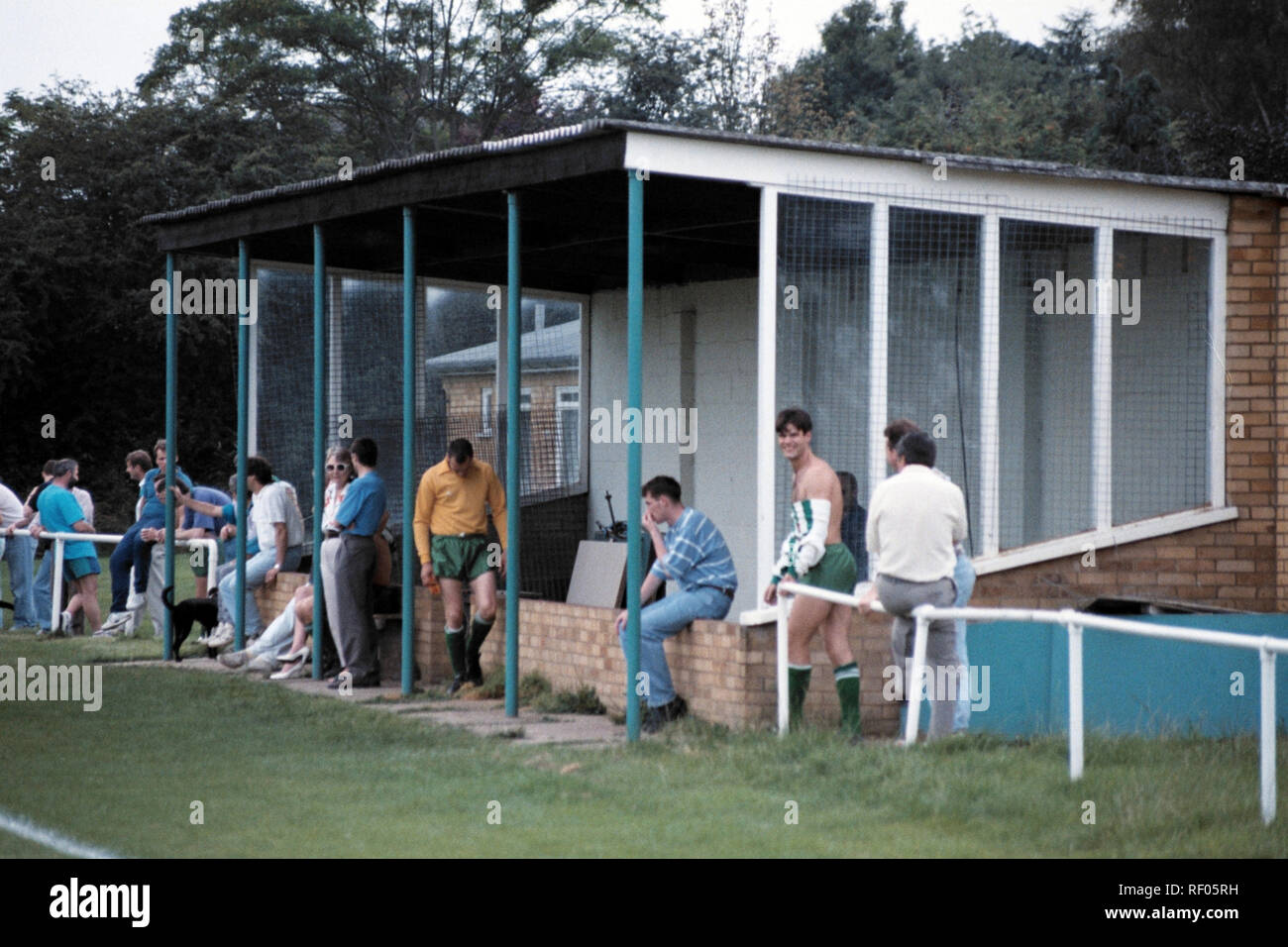 The main stand at Bovingdon FC, Green Lane, Bovingdon, Hertfordshire ...