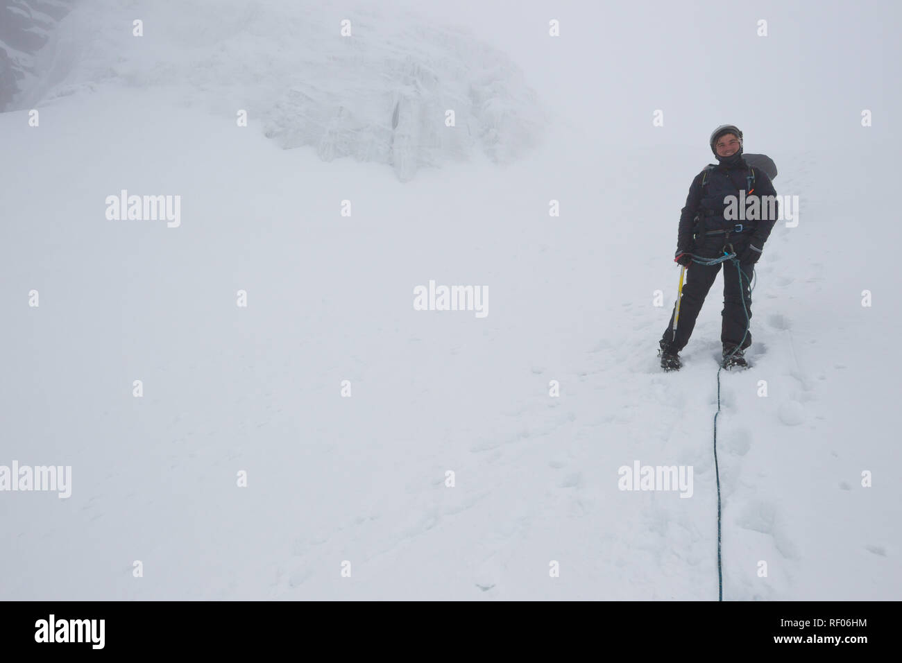 On day 6 of the Kilembe Route, Rwenzori National Park, Uganda, hikers ...
