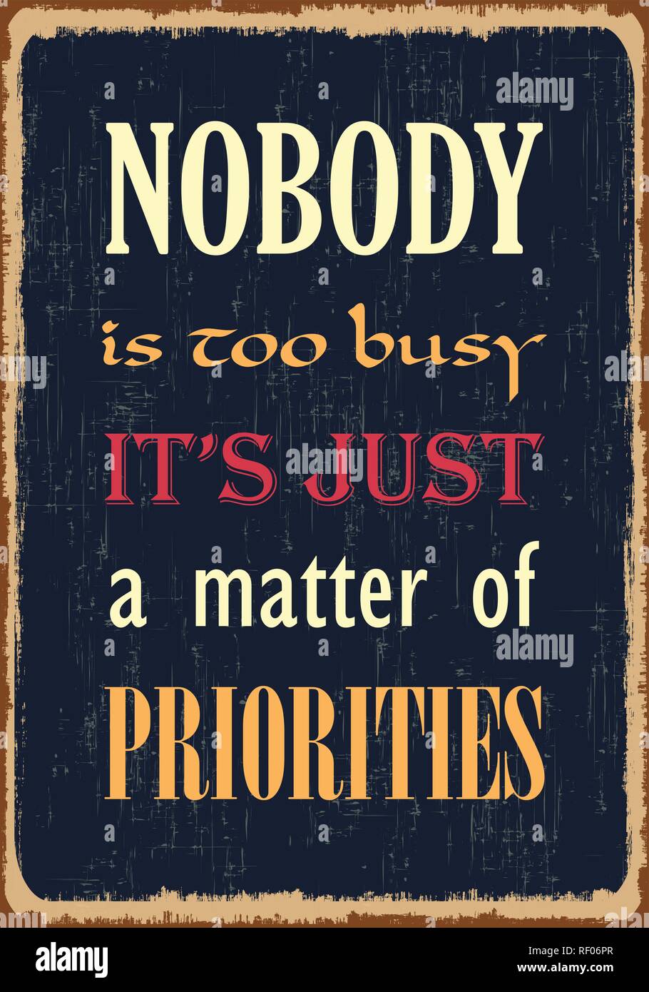 Priorities Poster
