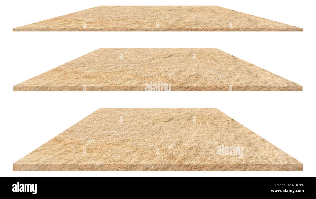 Stone plate isolated on white background for interior exterior ...