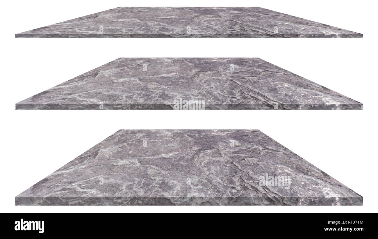 Stone plate isolated on white background for interior exterior ...