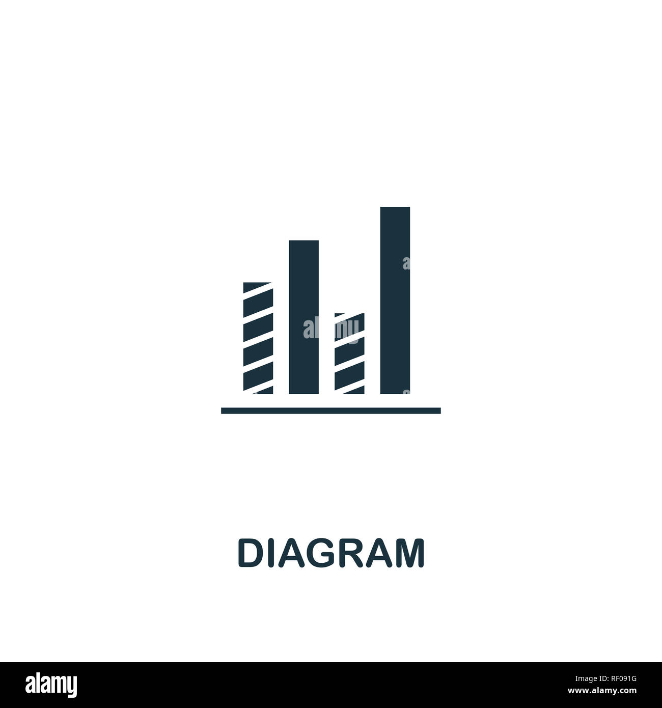 Bar graph logo and arrow hi-res stock photography and images - Alamy