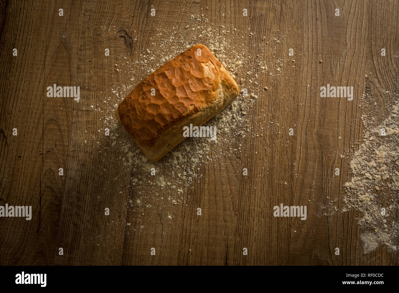 Bread top view Stock Photo - Alamy