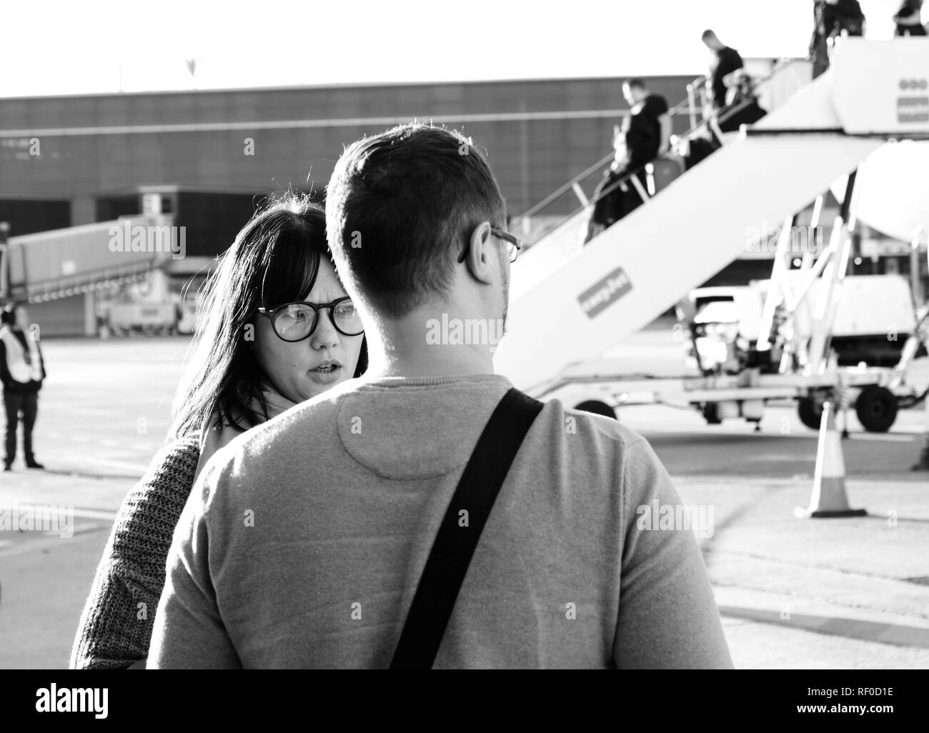 Easyjet sky view Black and White Stock Photos & Images - Alamy