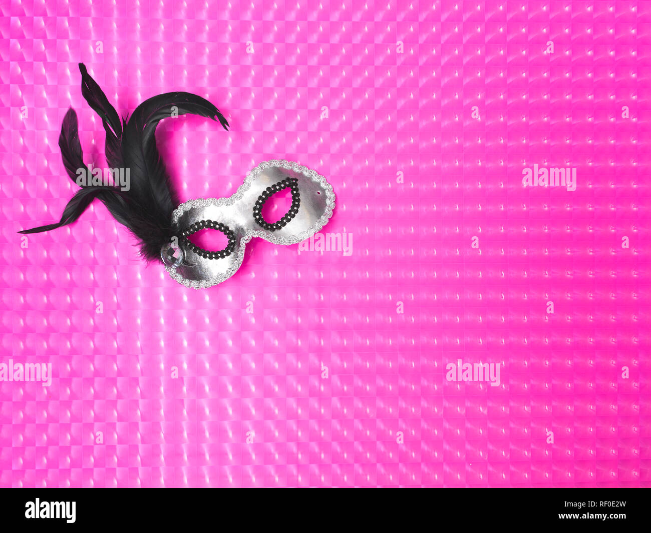 pink carnival effect background with various carnival utensils Stock ...