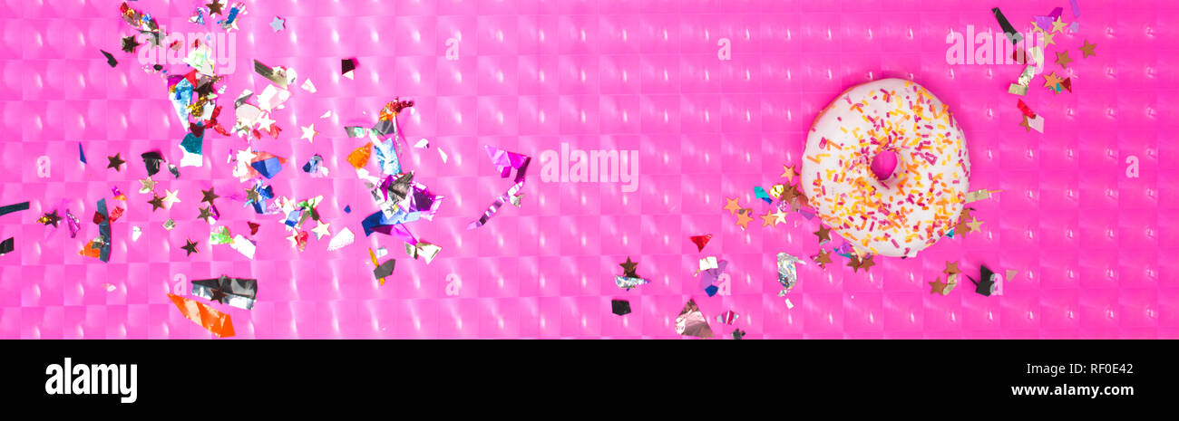 pink carnival effect background with various carnival utensils Stock ...
