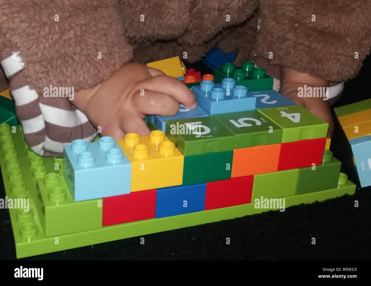 Child lego toys hands hi-res stock photography and images - Alamy