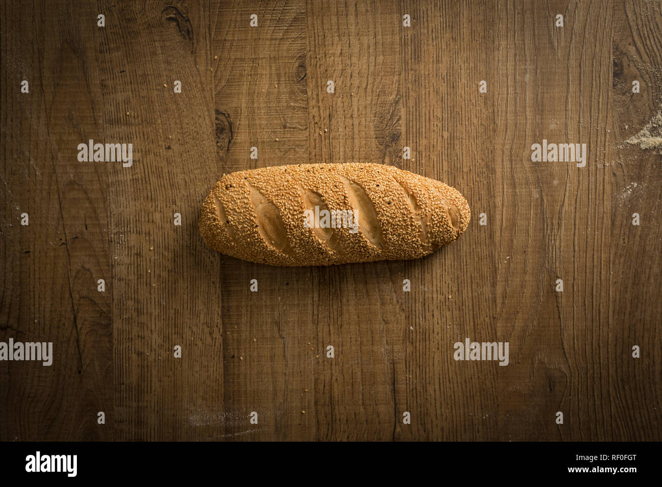 Bread top view Stock Photo - Alamy