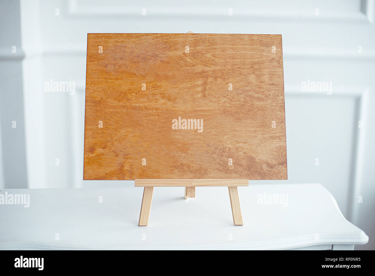 Decorative Message Board Easel with empty plain board as copy space ...