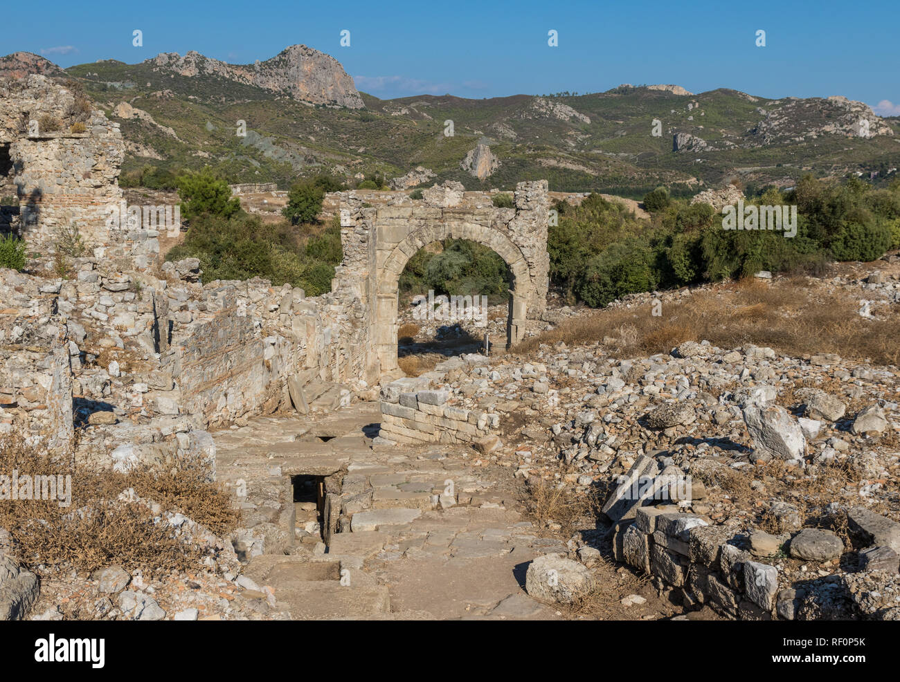 Aspendos, Turkey - displaying a well preserved Roman theatre in the ...