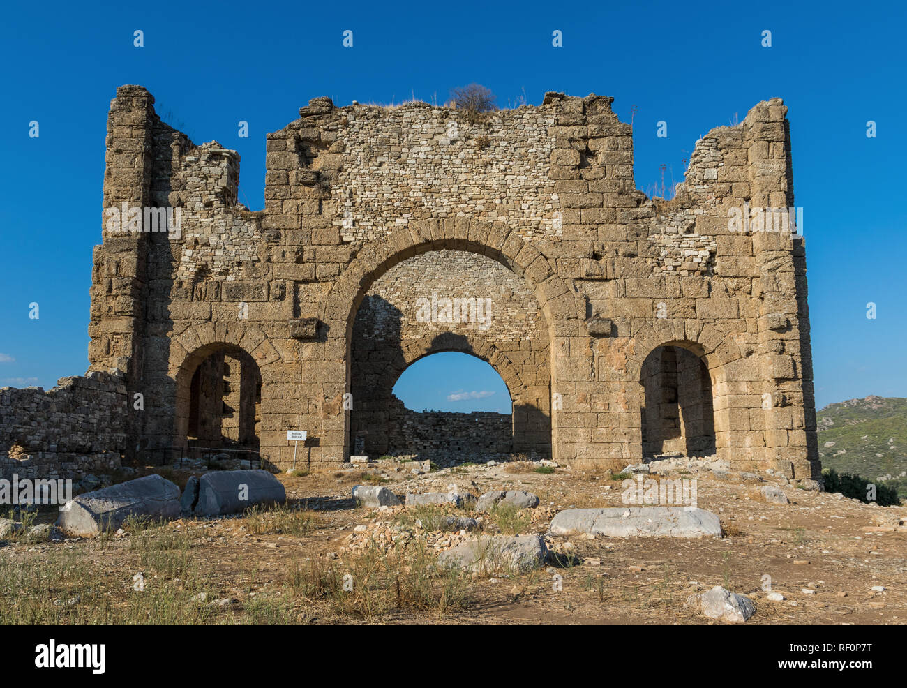 Aspendos, Turkey - displaying a well preserved Roman theatre in the ...
