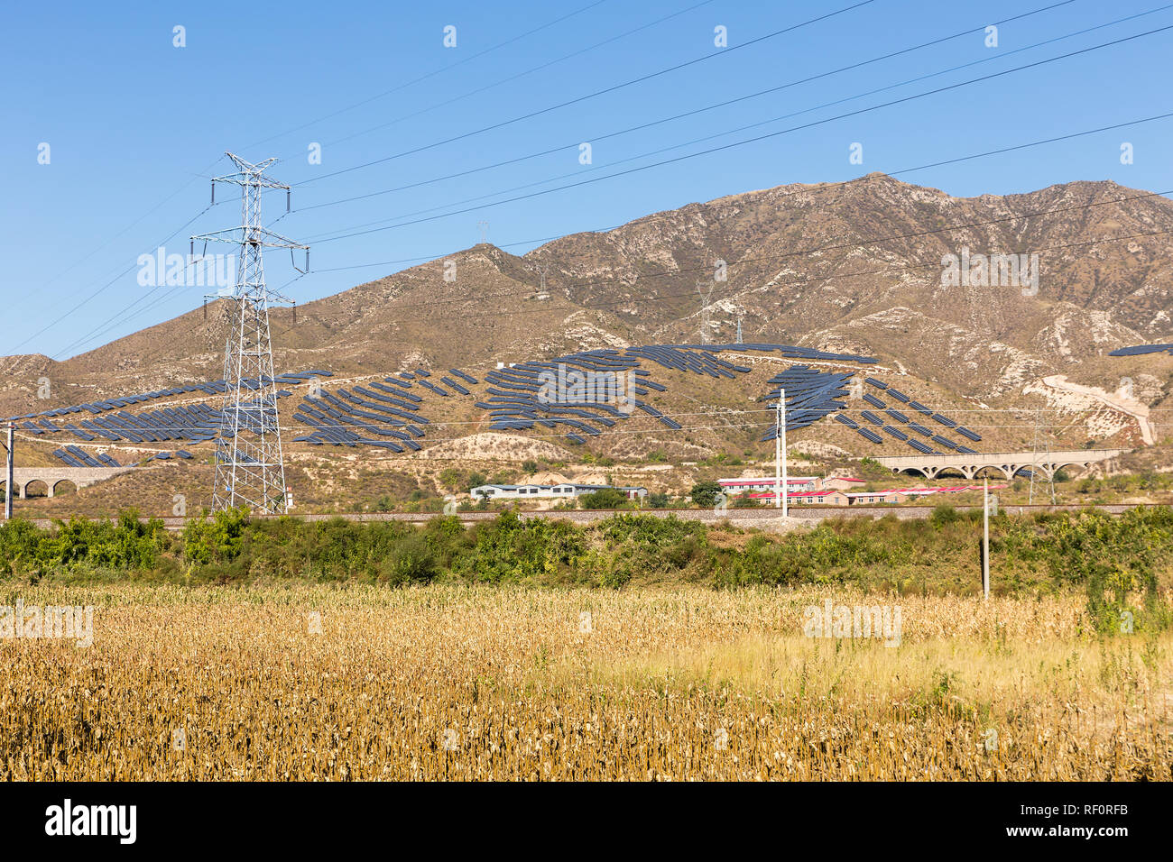 China power lines hi-res stock photography and images - Alamy
