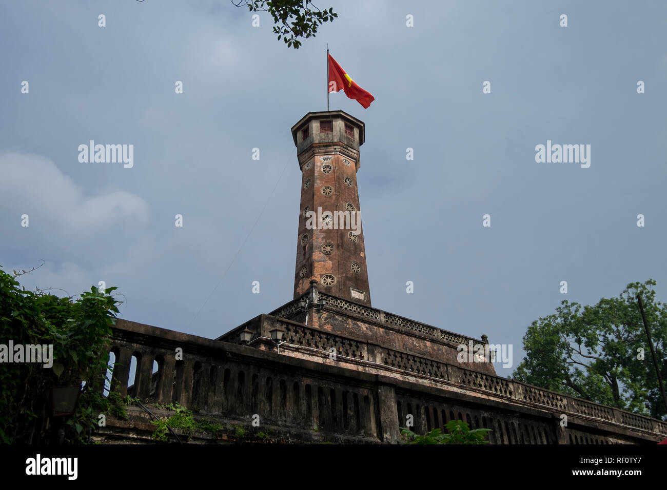 Close up flag tower in hi-res stock photography and images - Alamy