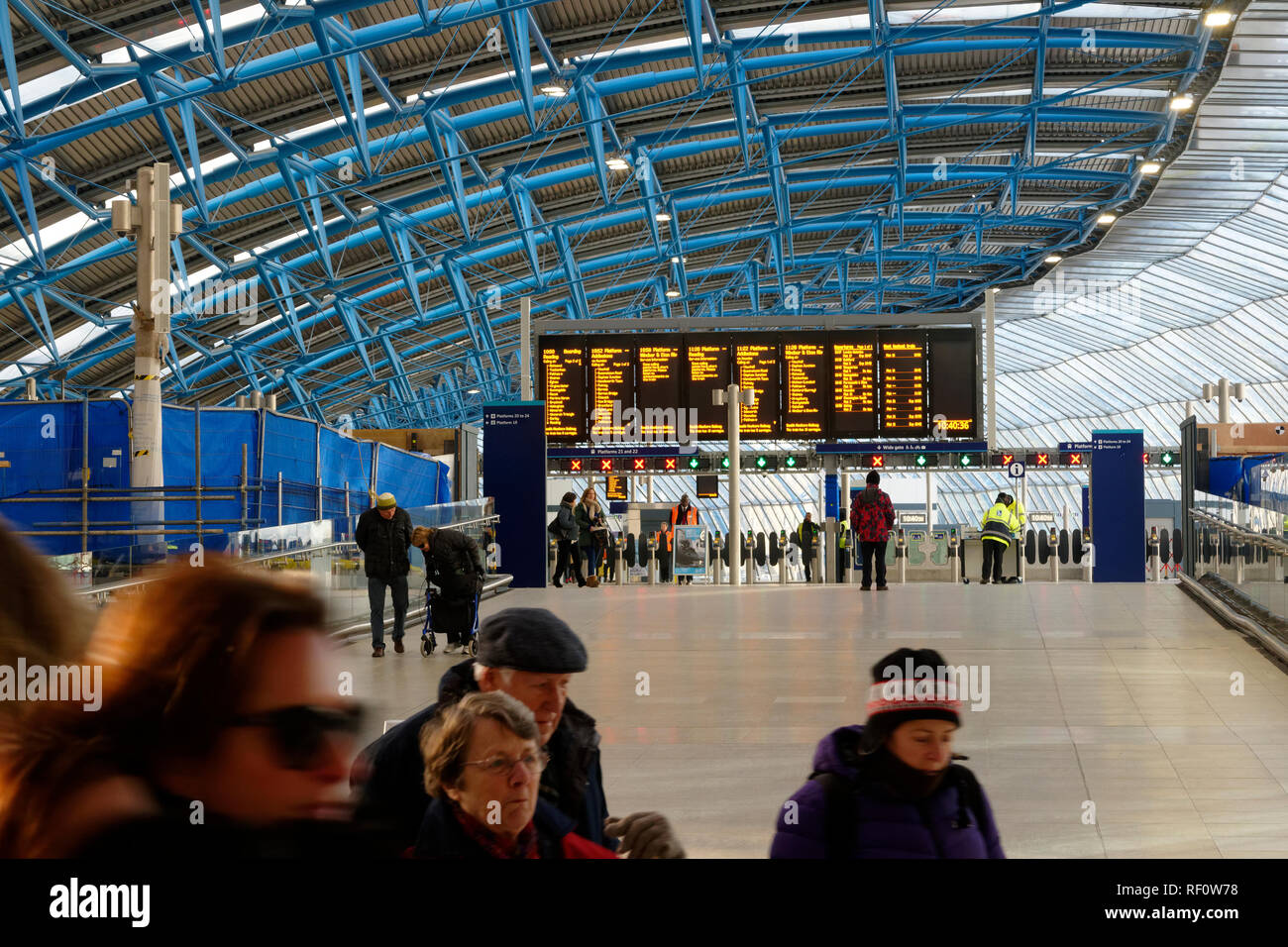 Inside Waterloo railway station, London, United Kingdom Stock Photo - Alamy