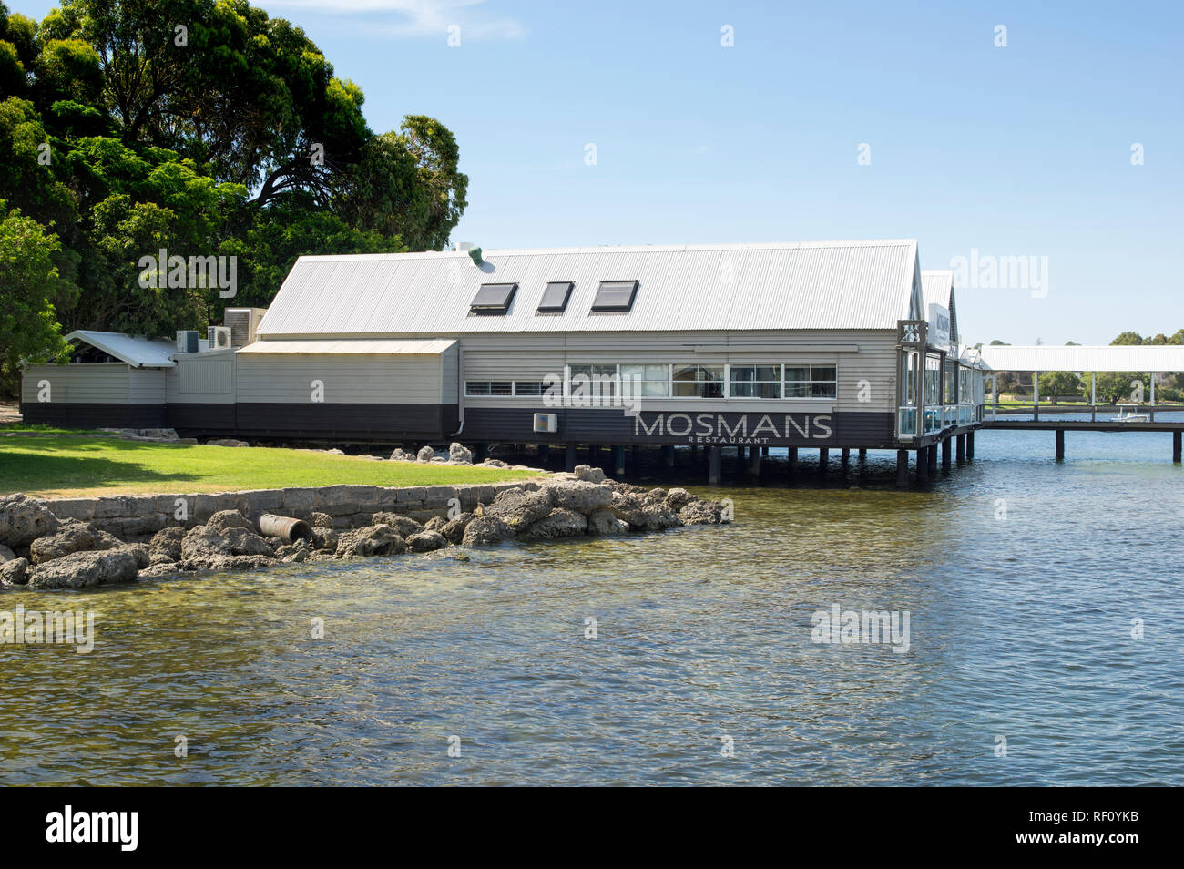 Mosman's Restaurant on the banks of the River Swan, Perth, Western ...