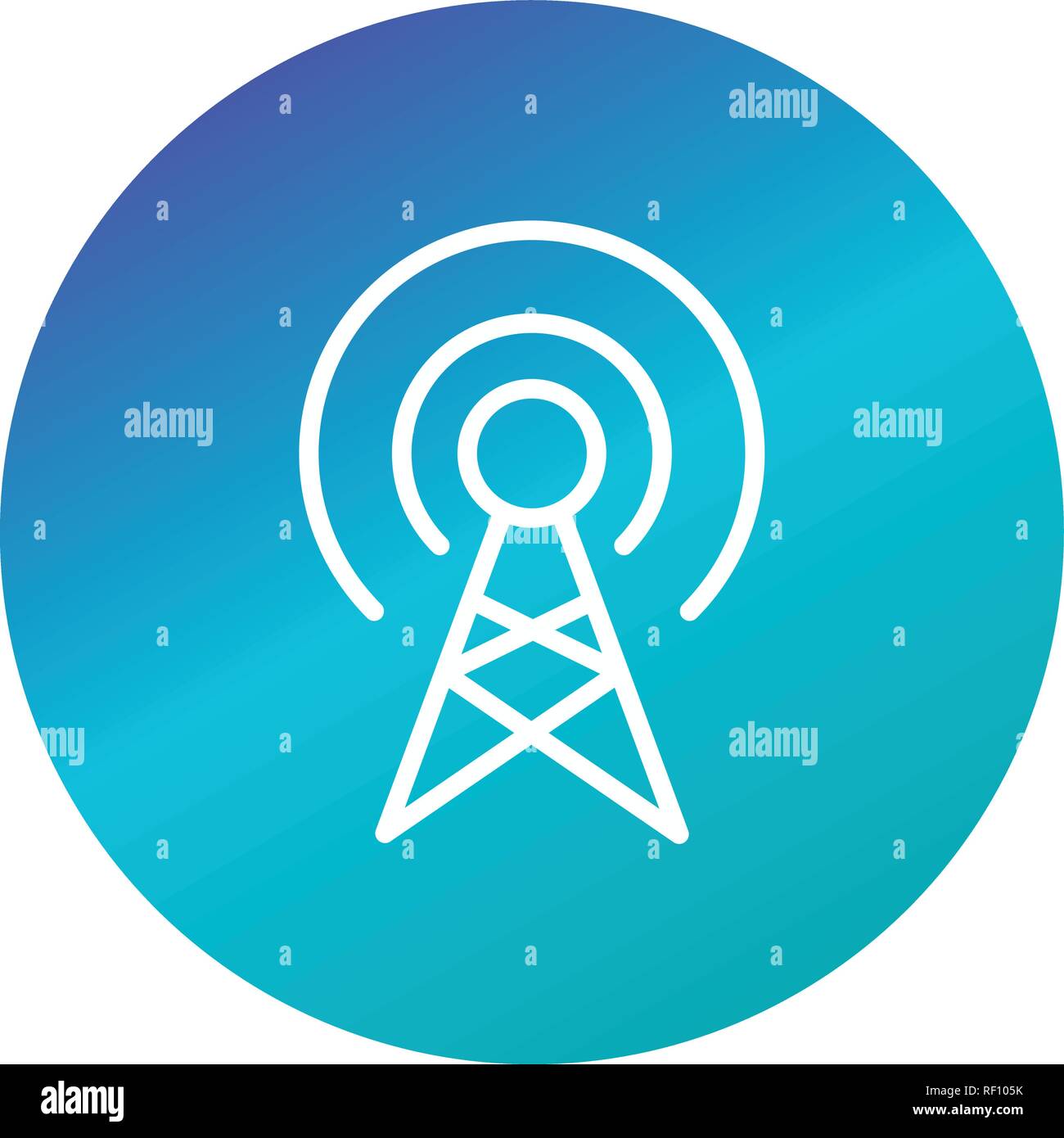 Broadcast Vector Icon Sign Icon Vector Illustration For Personal And ...