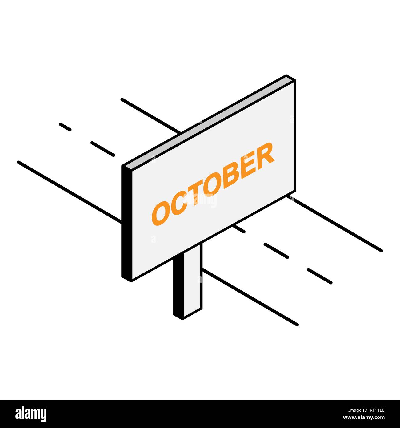 The month of october drawing Stock Vector Images - Alamy