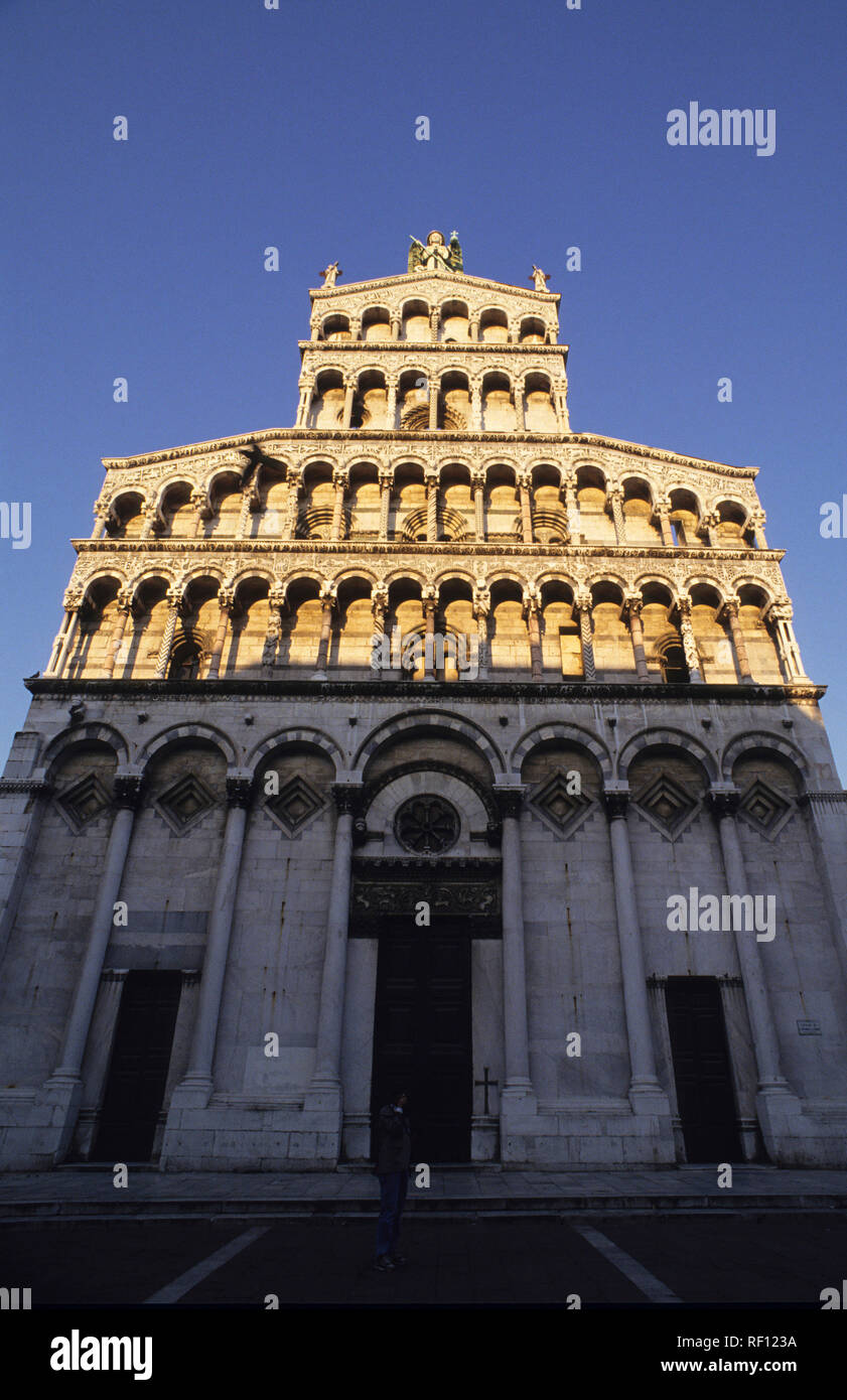 san michele in foro church, lucca, toscana (tuscany), italy Stock Photo ...