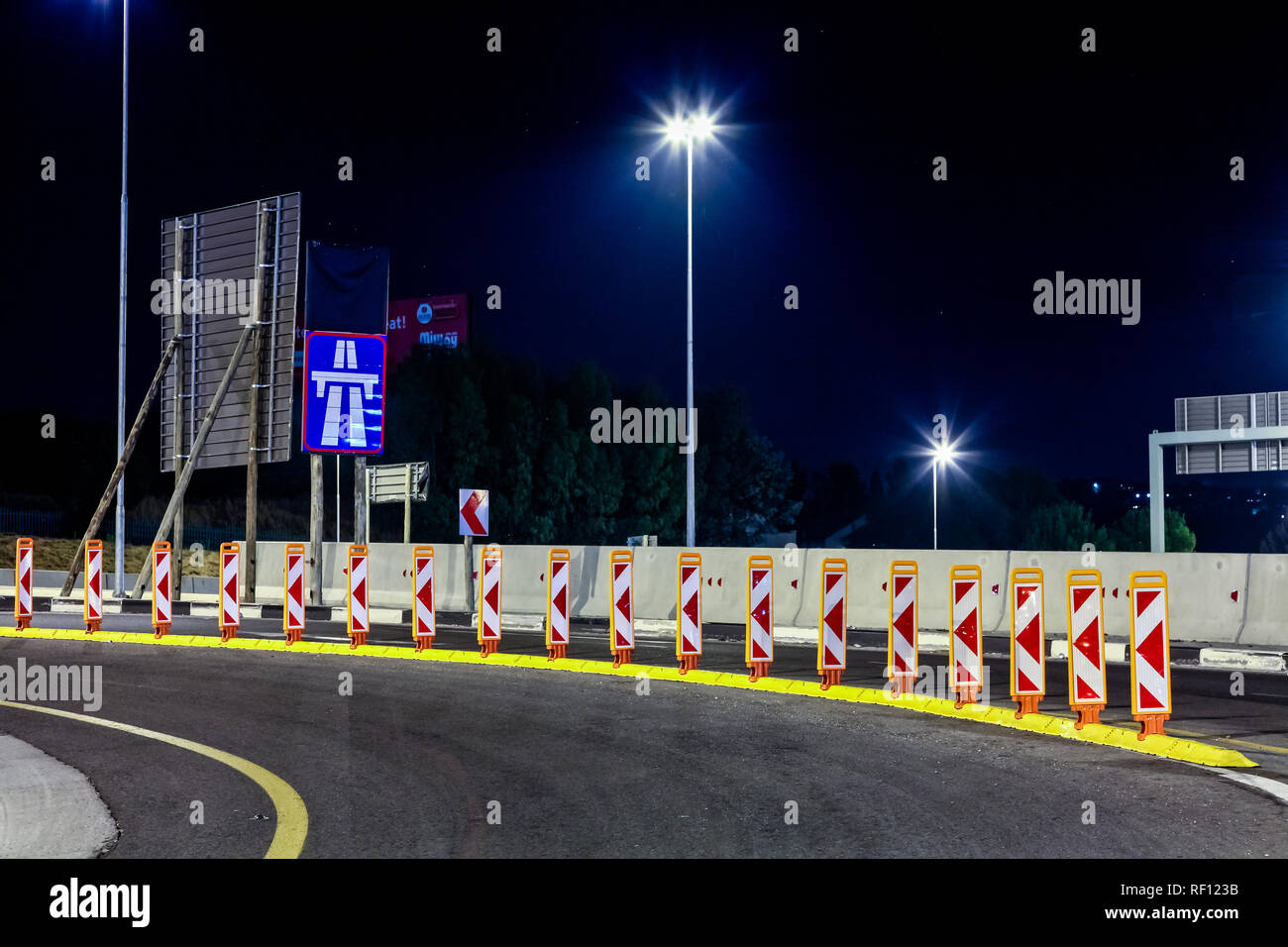 Johannesburg, South Africa - October 24 2011: Motorway Signs and ...