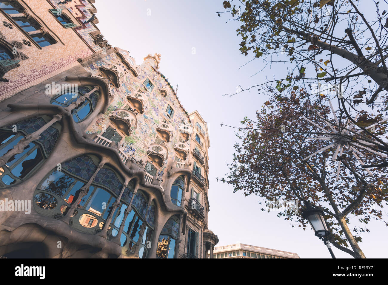 Casa Batlló (Batlló House) created by Antoni Gaudí at Barcelona ...