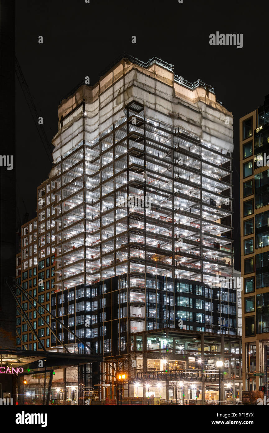 Construction site at night hi-res stock photography and images - Alamy