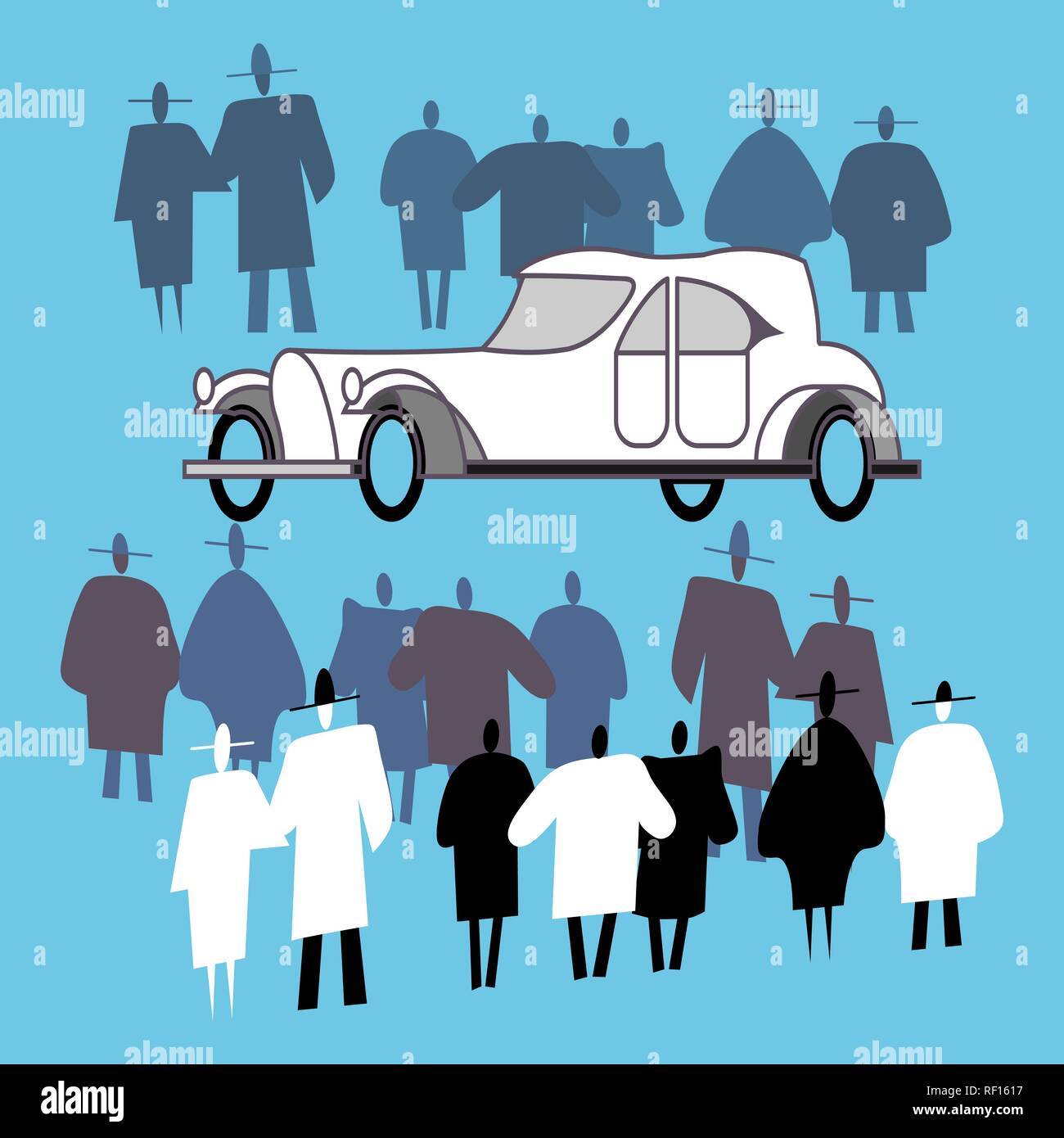 Side view of an old woman Stock Vector Images - Alamy