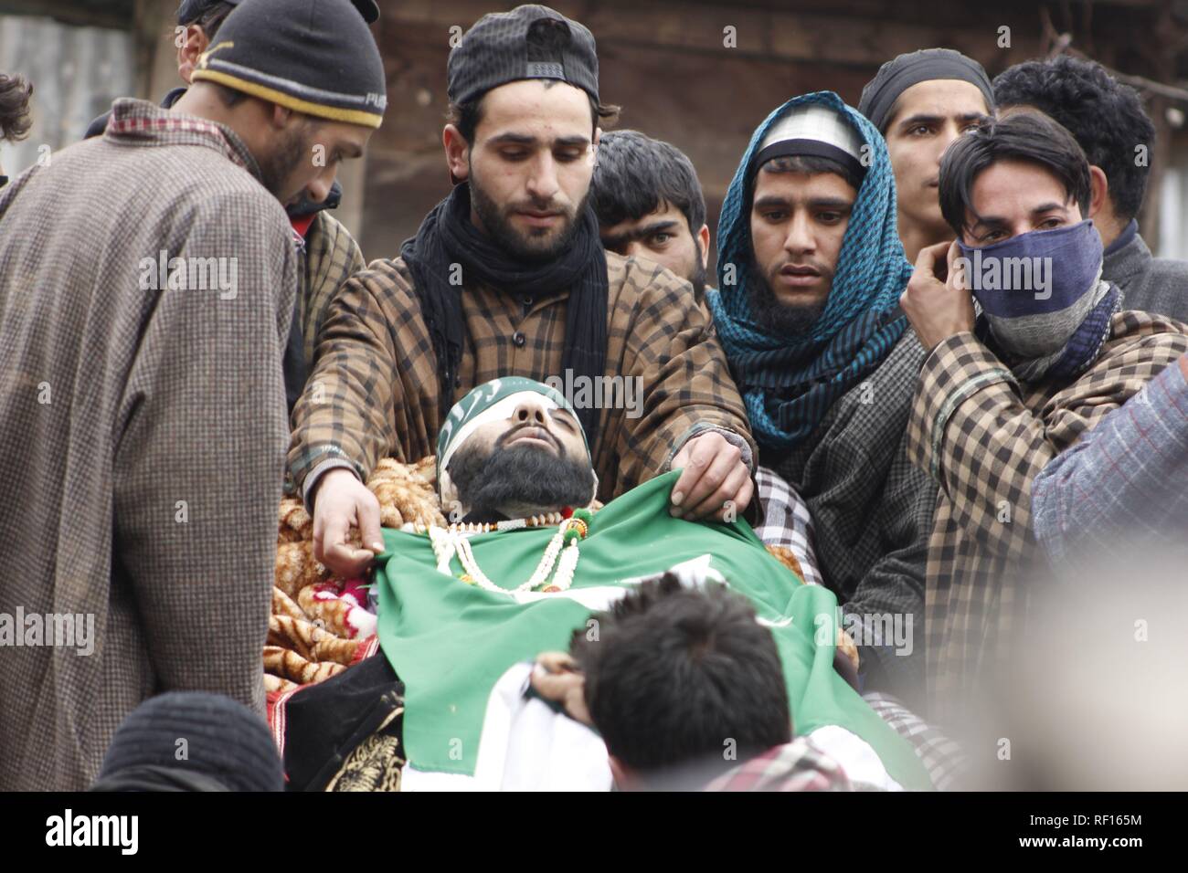 Shopian, India. 23rd Jan, 2019. (EDITORS NOTE: Image depicts death ...