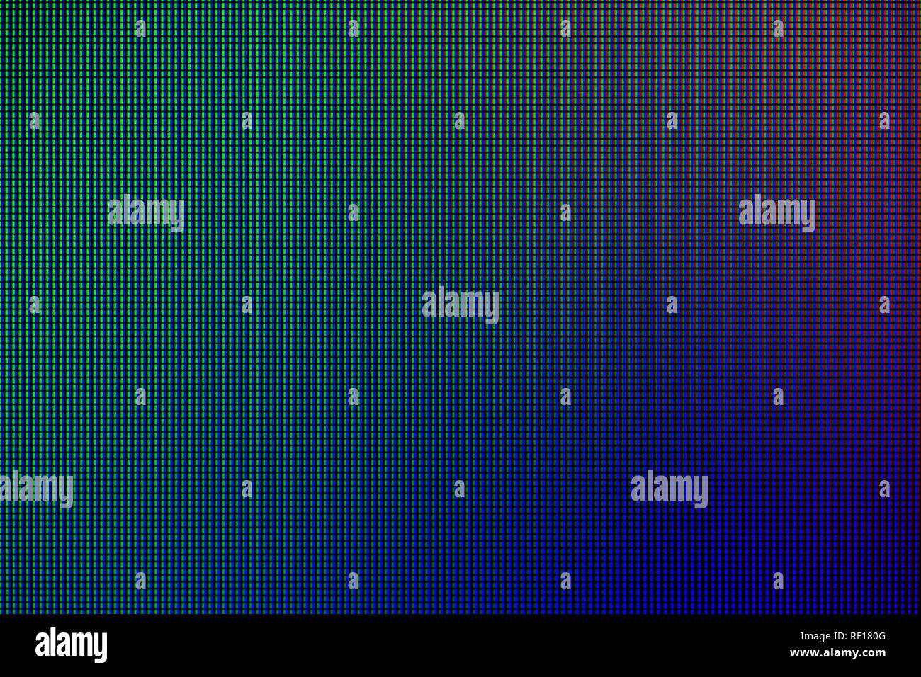 LED lights from computer monitor screen display panel for graphic ...